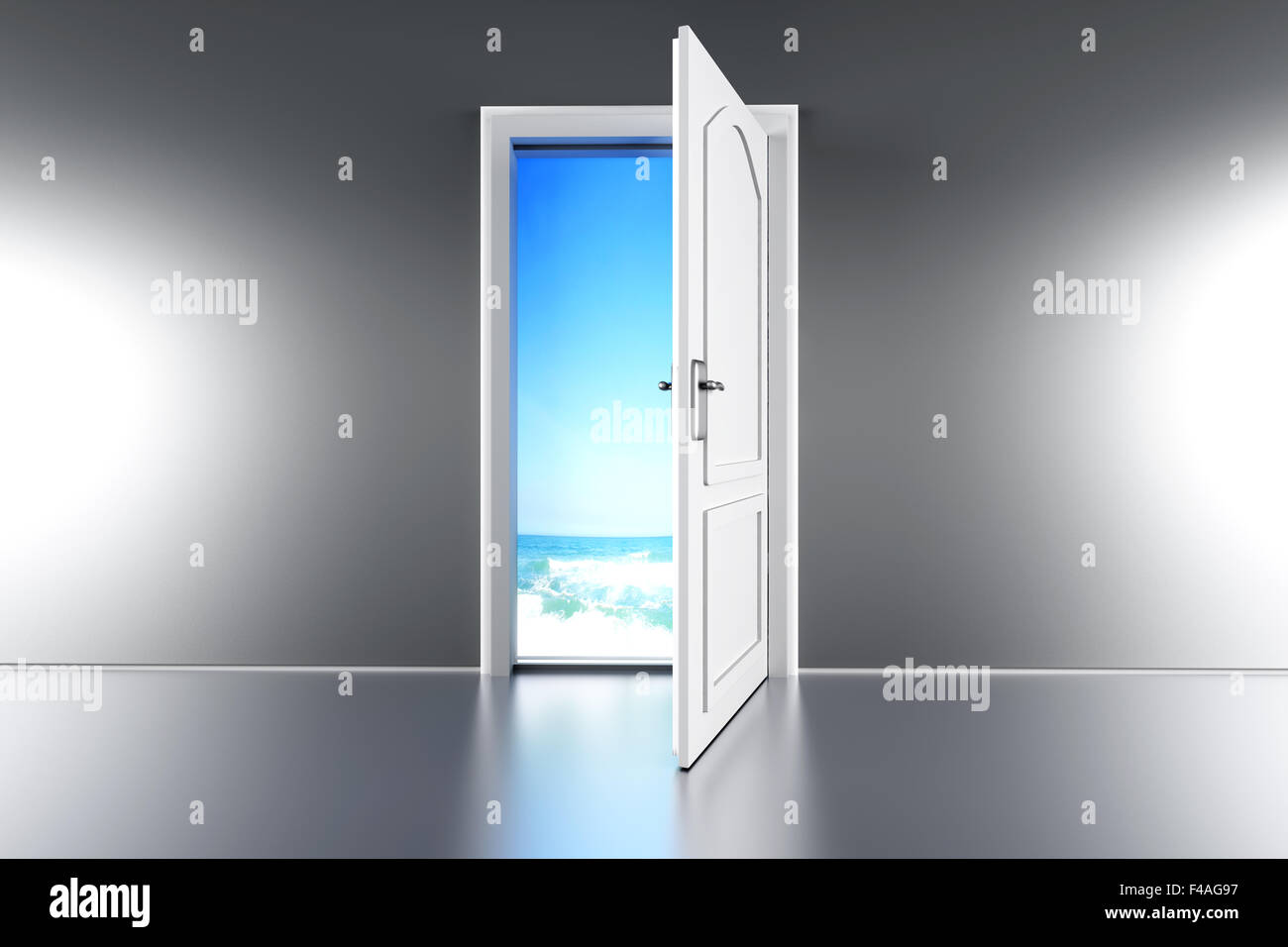Door to the Beach Stock Photo - Alamy