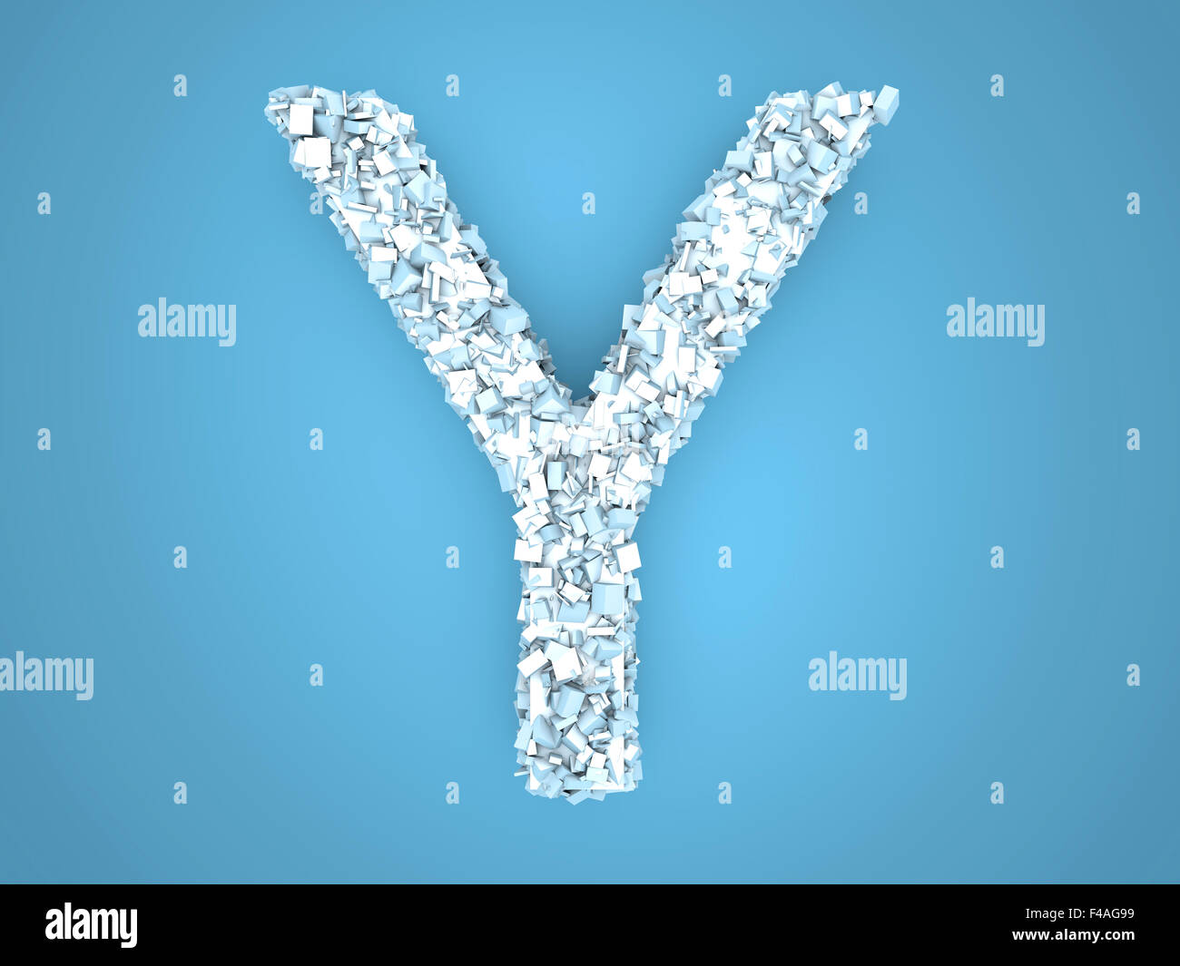 Frozen Letter - Y Stock Photo - Alamy