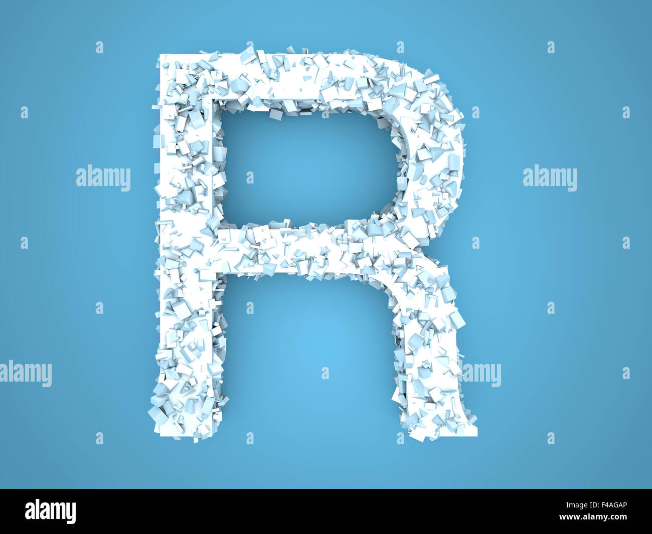 Frozen Letter - R Stock Photo - Alamy