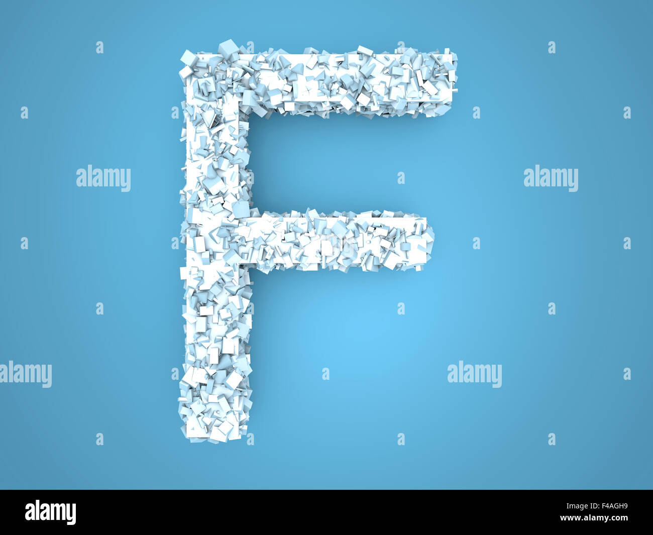 Frozen Letter - F Stock Photo - Alamy