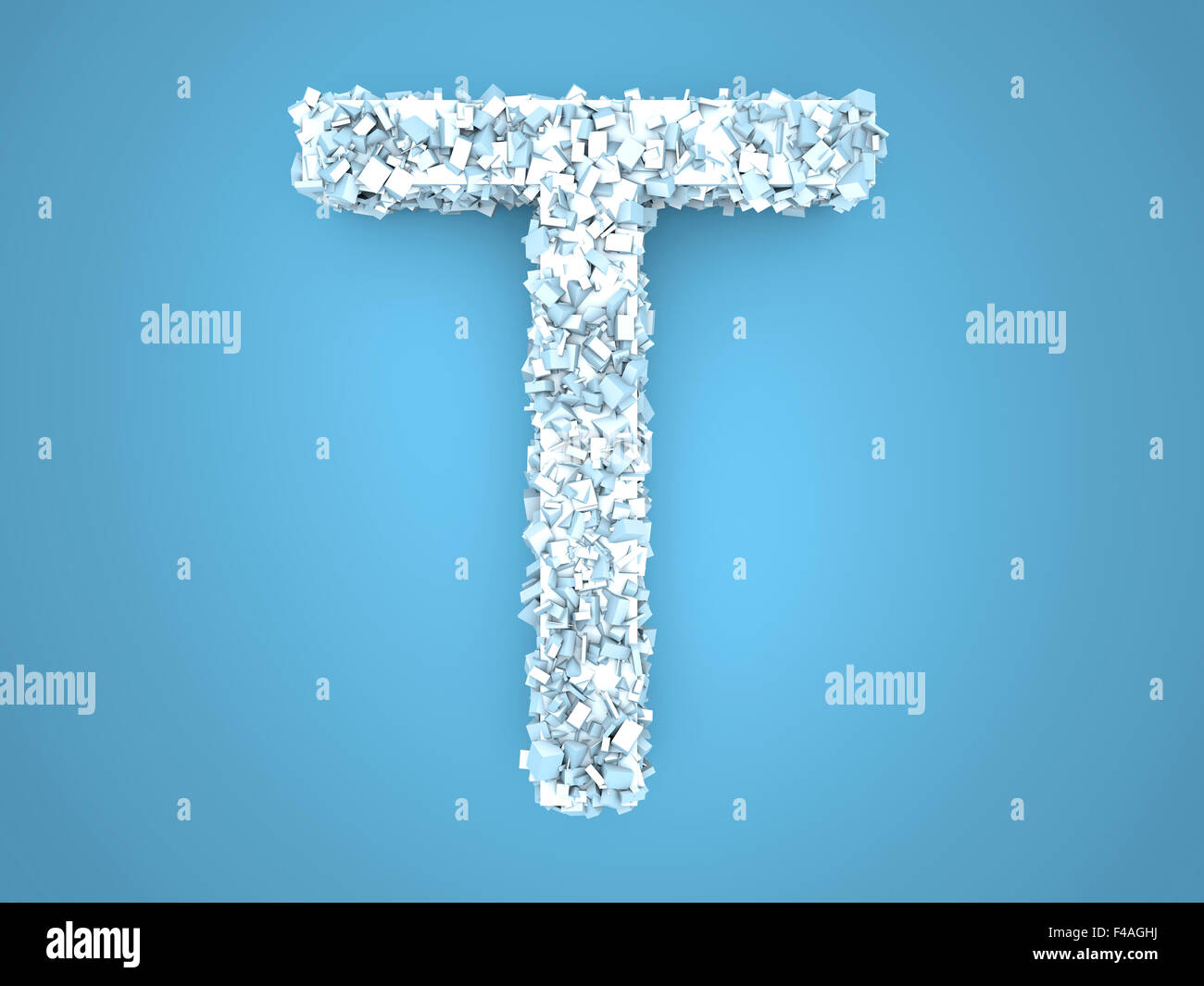 Frozen Letter - T Stock Photo - Alamy