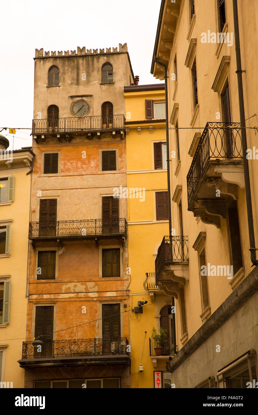 Historic architecture in Verona Stock Photo - Alamy