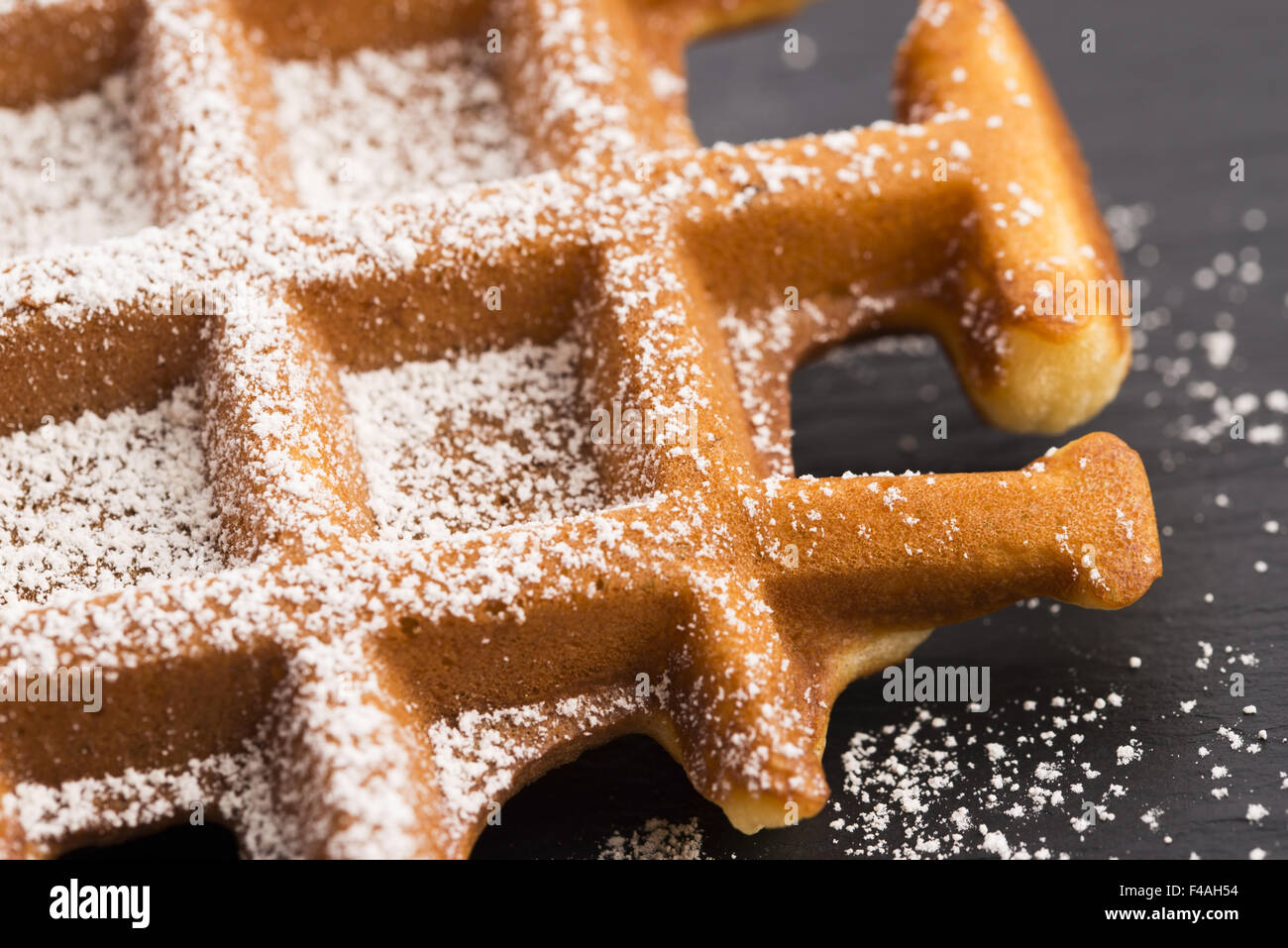 Waffles with sugar Stock Photo - Alamy