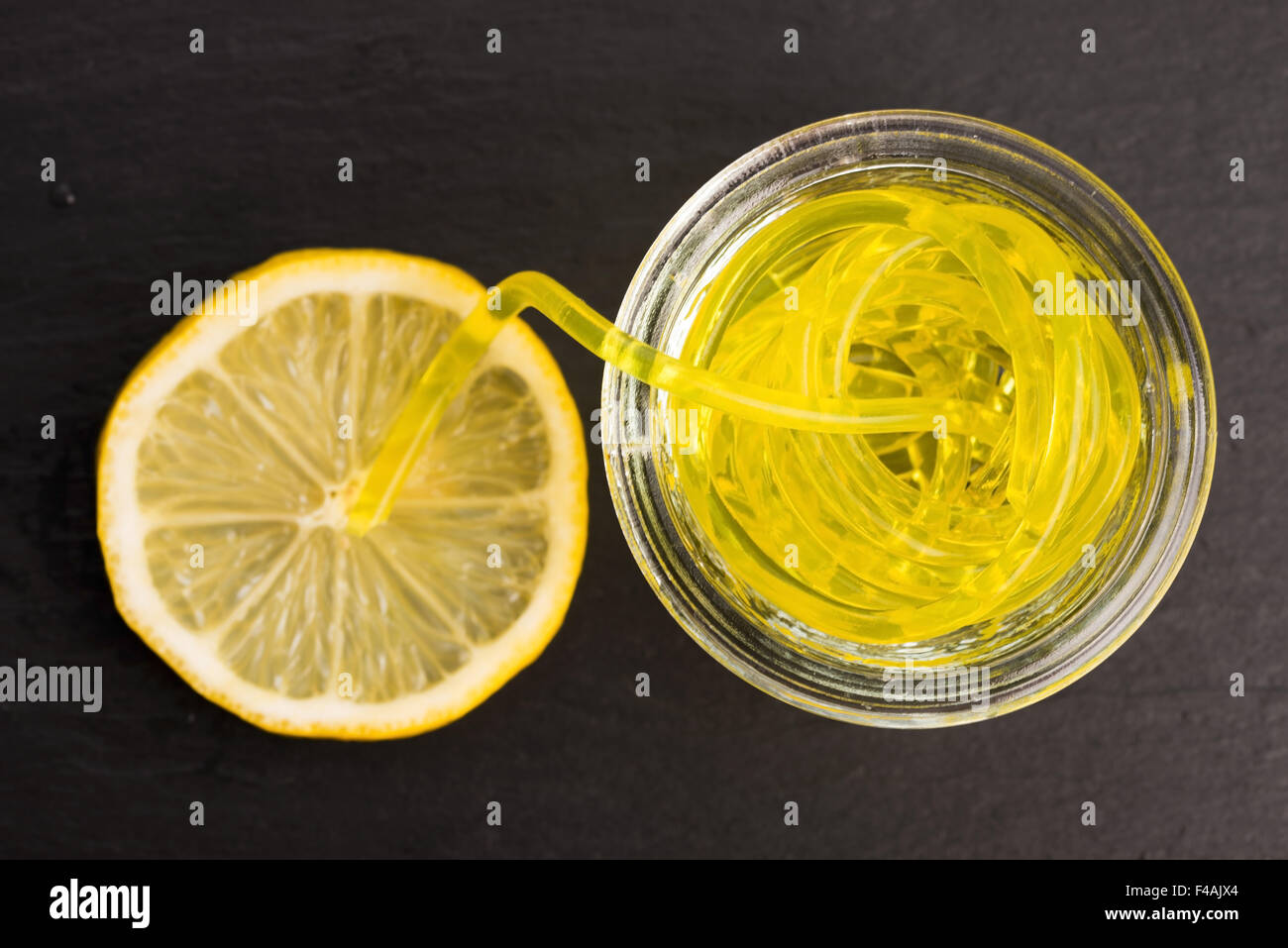 molecular fruit spaghetti with lemon Stock Photo - Alamy