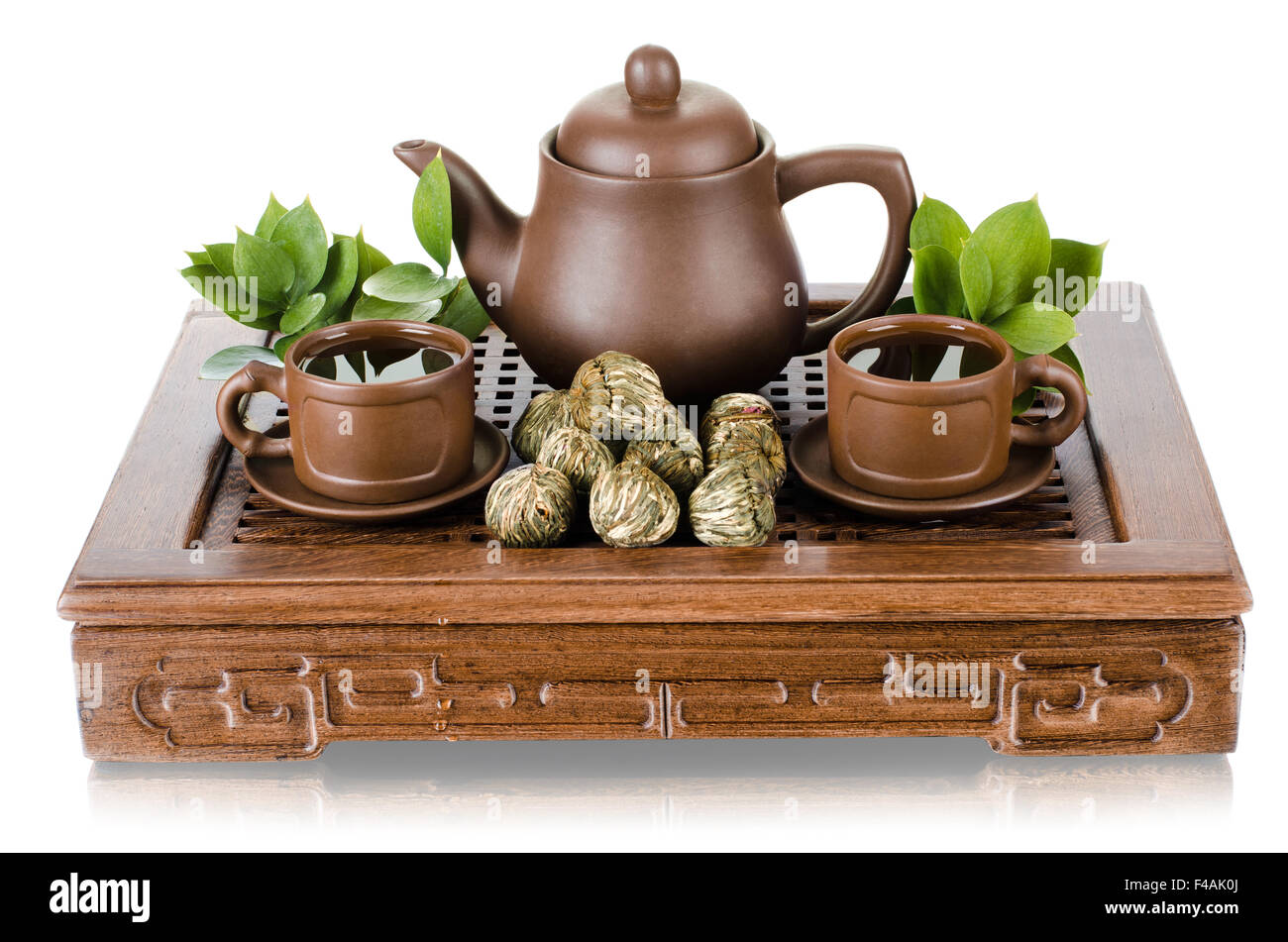 Tea set image Cut Out Stock Images & Pictures - Alamy
