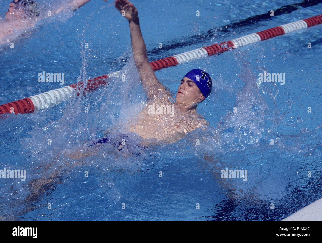 swimmer at a swim meet Stock Photo - Alamy