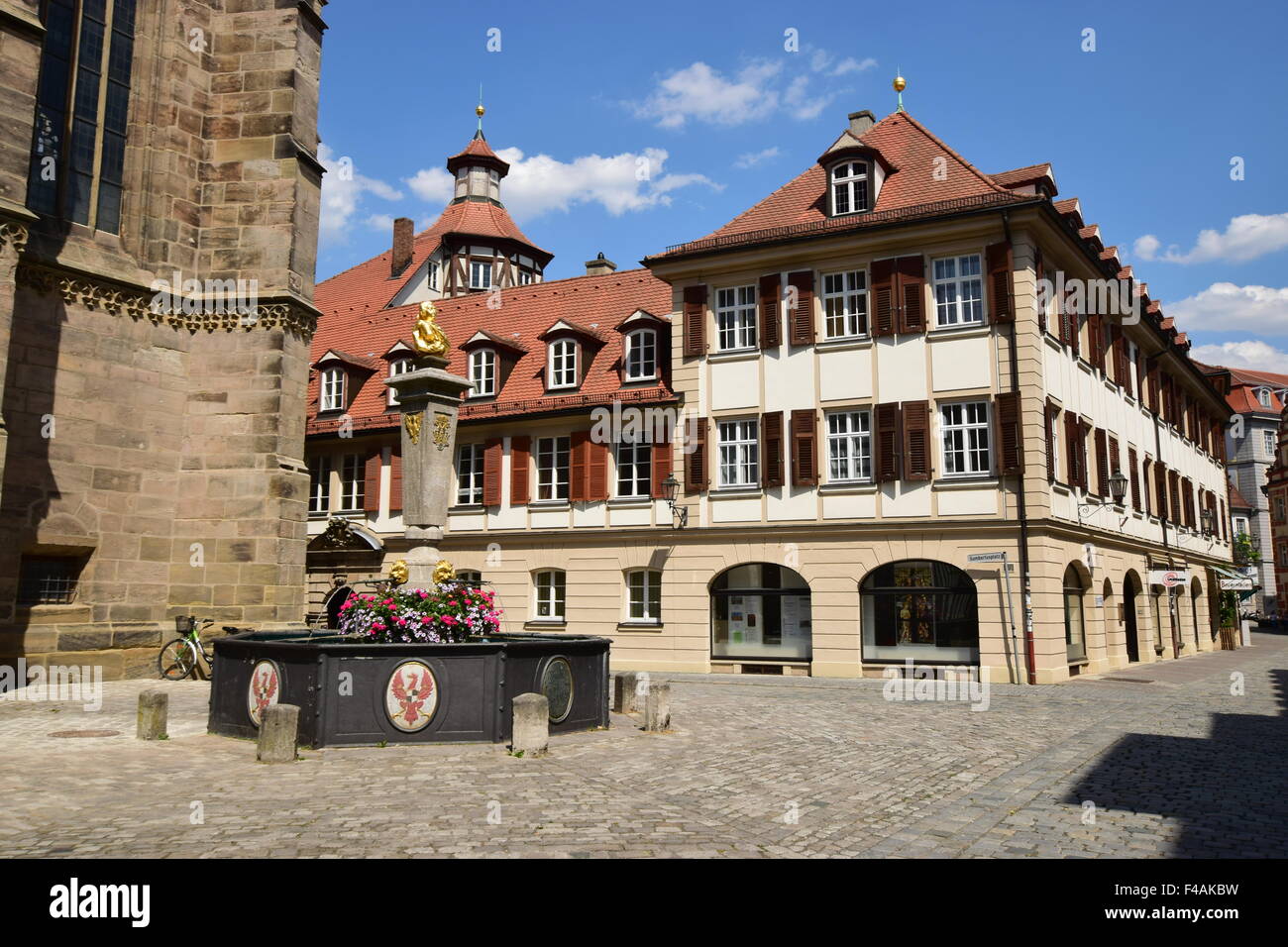 Bavaria, Germany - View on a historic building in Ansbach, region ...