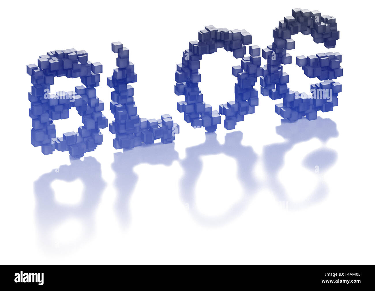 Three-dimensional inscription Blog Stock Photo - Alamy