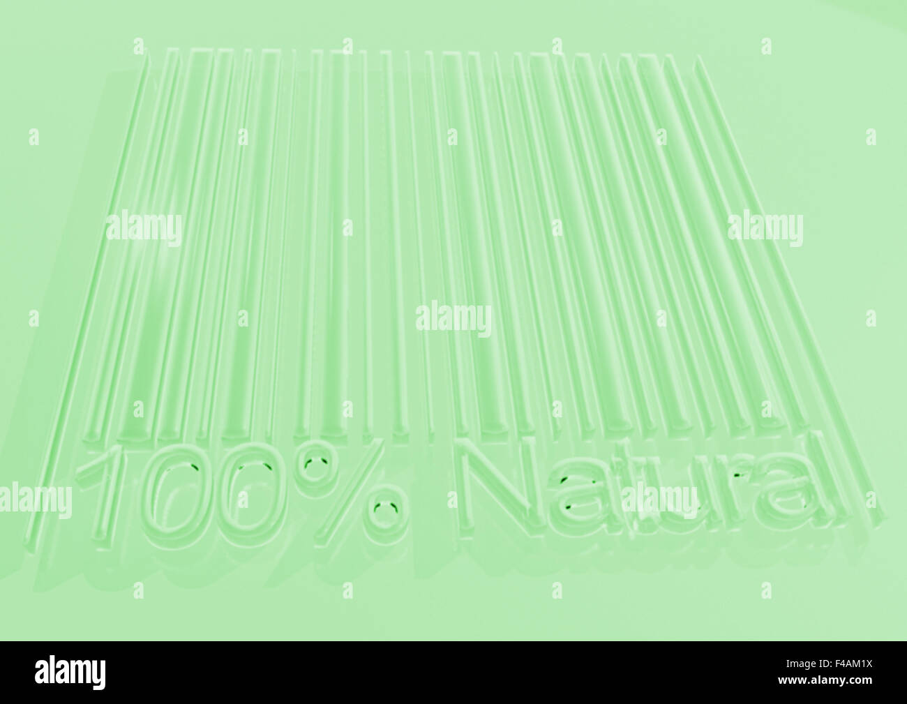 100 percent Natural barcodes Stock Photo - Alamy