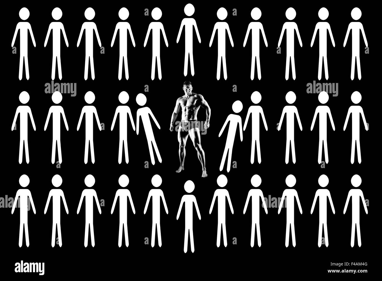 Guy bodybuilder Black and White Stock Photos & Images - Alamy