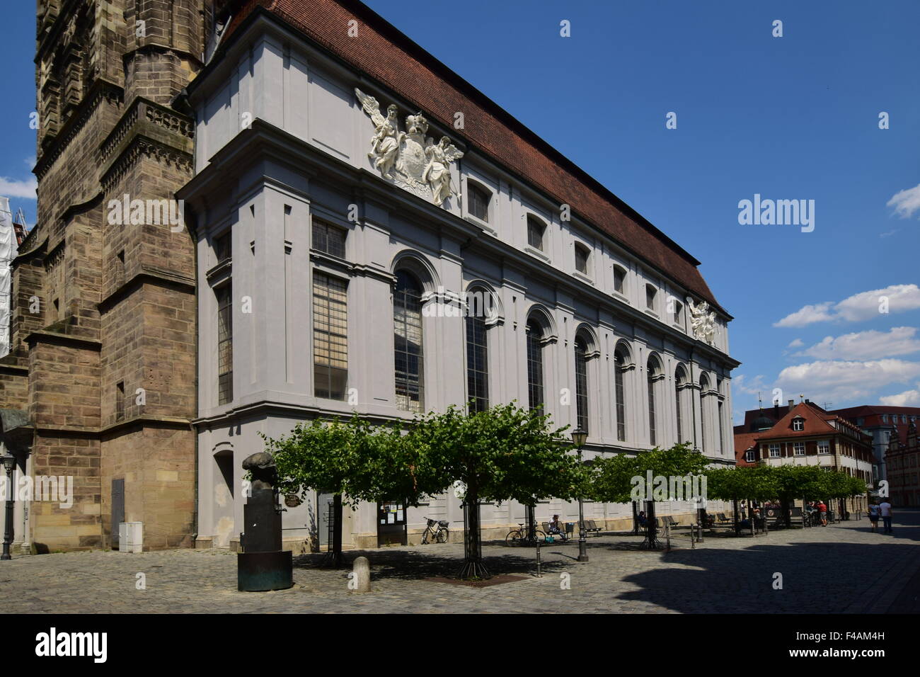 Bavaria, Germany - View on a historic building in Ansbach, region ...