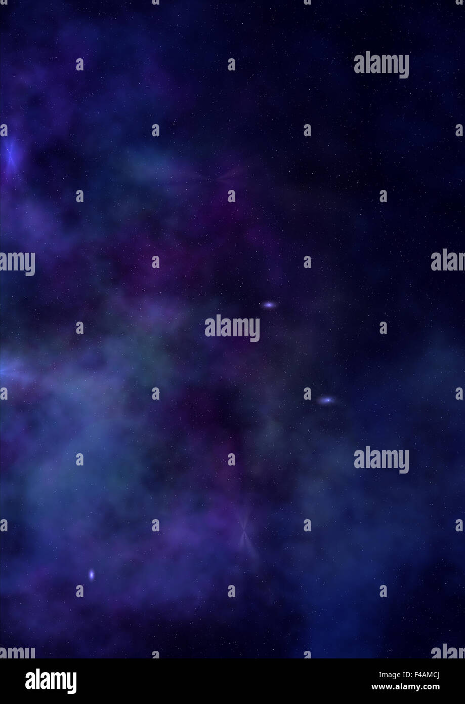Star field in space and a nebulae Stock Photo - Alamy