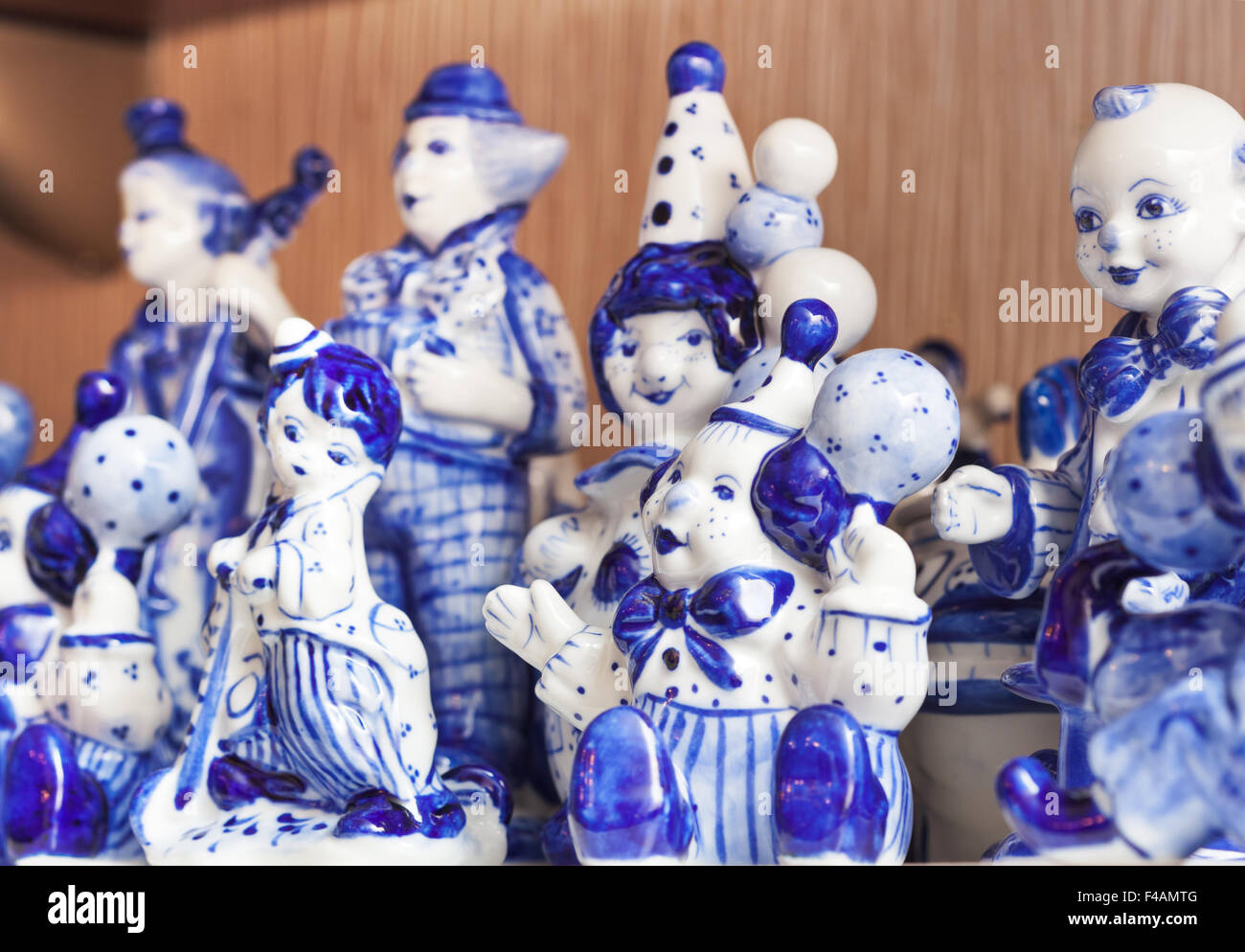 Gzhel toys collection Stock Photo - Alamy