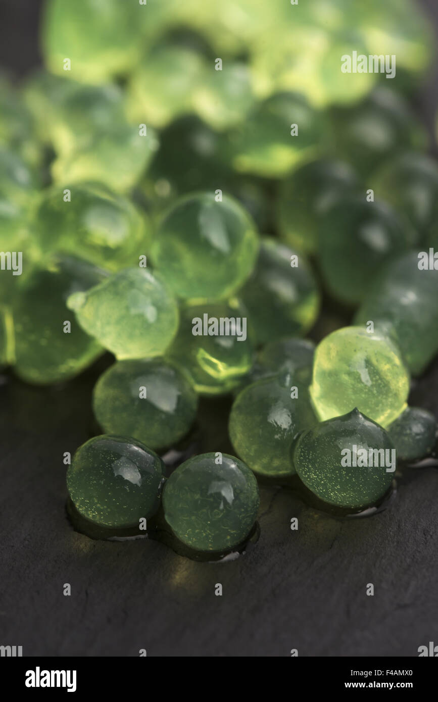 mint caviar, molecular gastronomy Stock Photo - Alamy