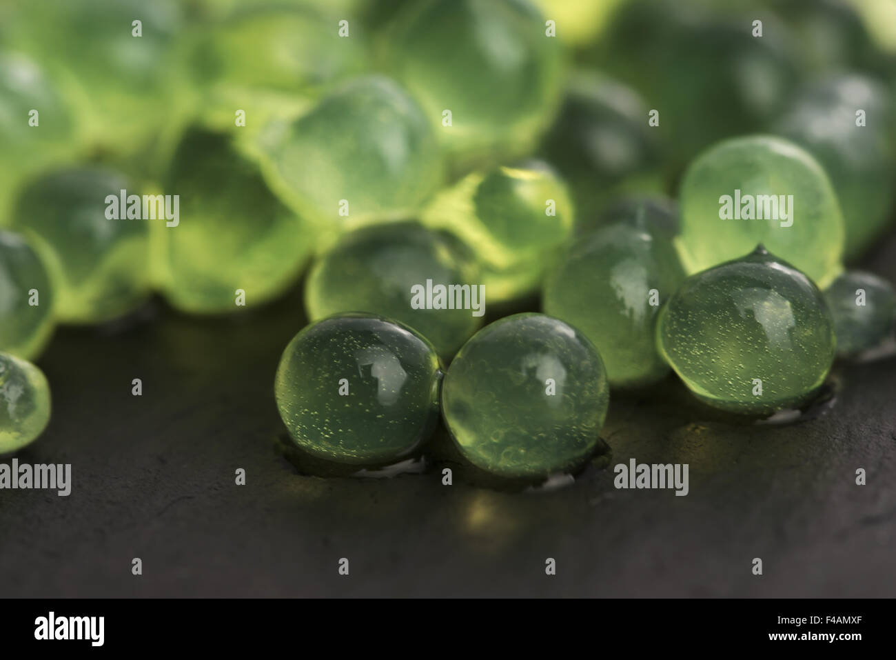 mint caviar, molecular gastronomy Stock Photo - Alamy