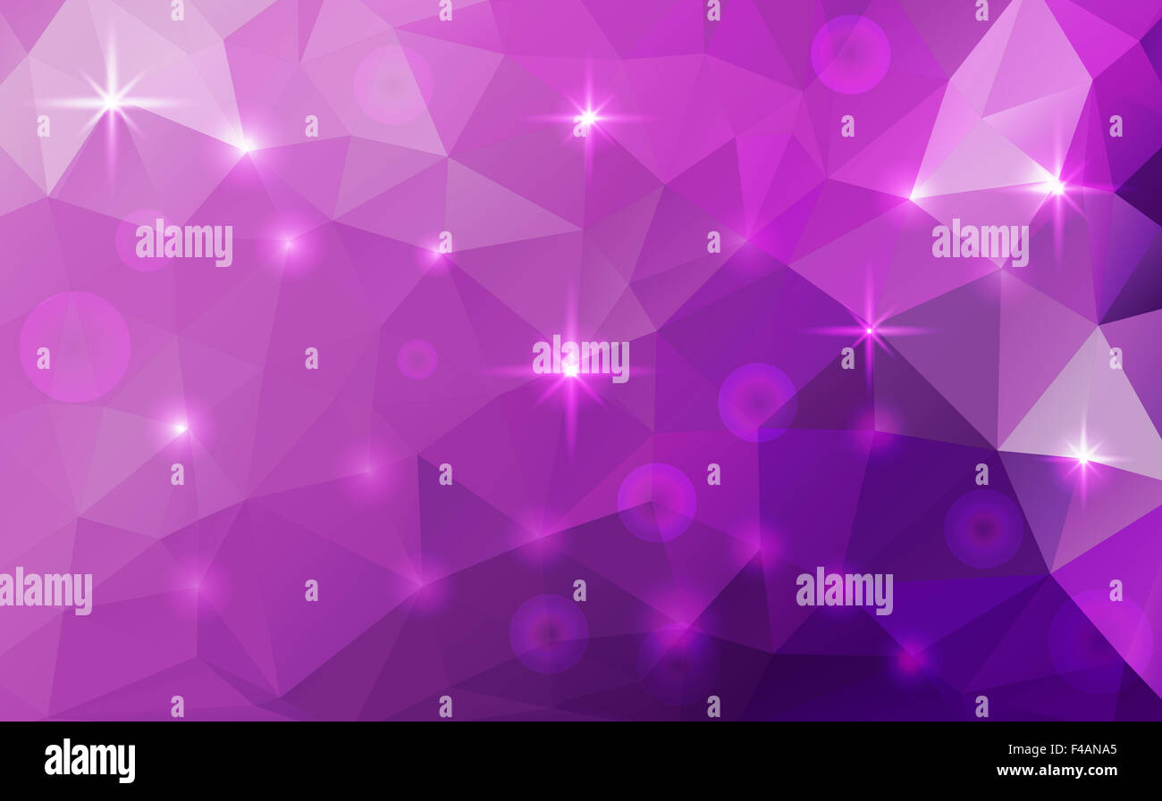Vector abstract polygonal cosmic background Stock Photo - Alamy