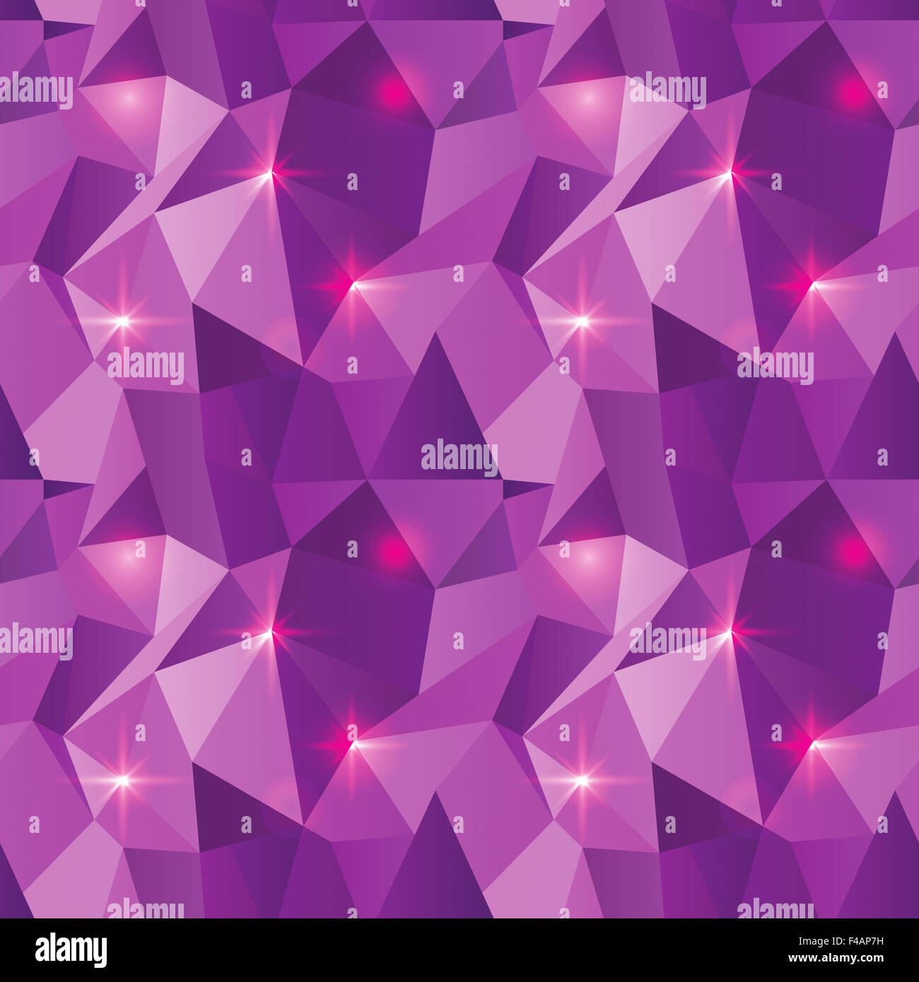 Seamless Polygonal Pattern, Purple Shine Background Stock Photo - Alamy