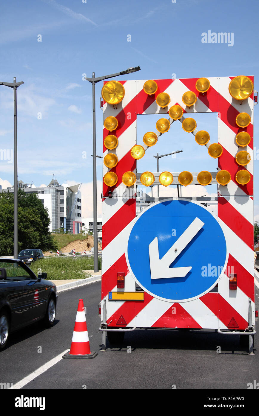 Please follow this arrow Stock Photo - Alamy