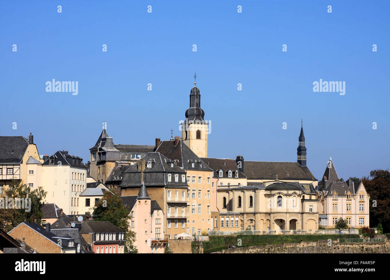 Luxembourg urban district Stock Photo - Alamy