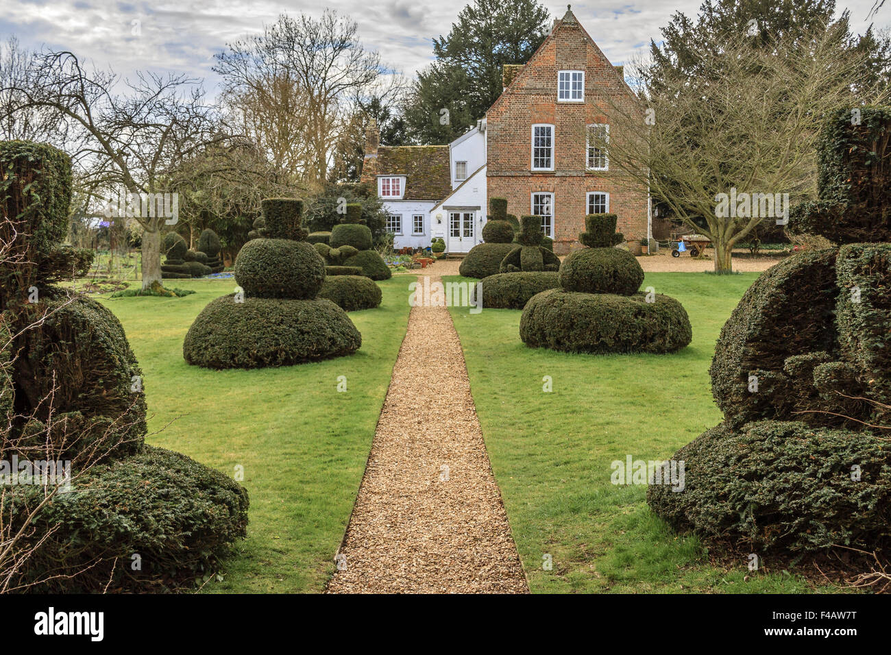 Garden In Hemingford Cambridgeshire UK Stock Photo - Alamy