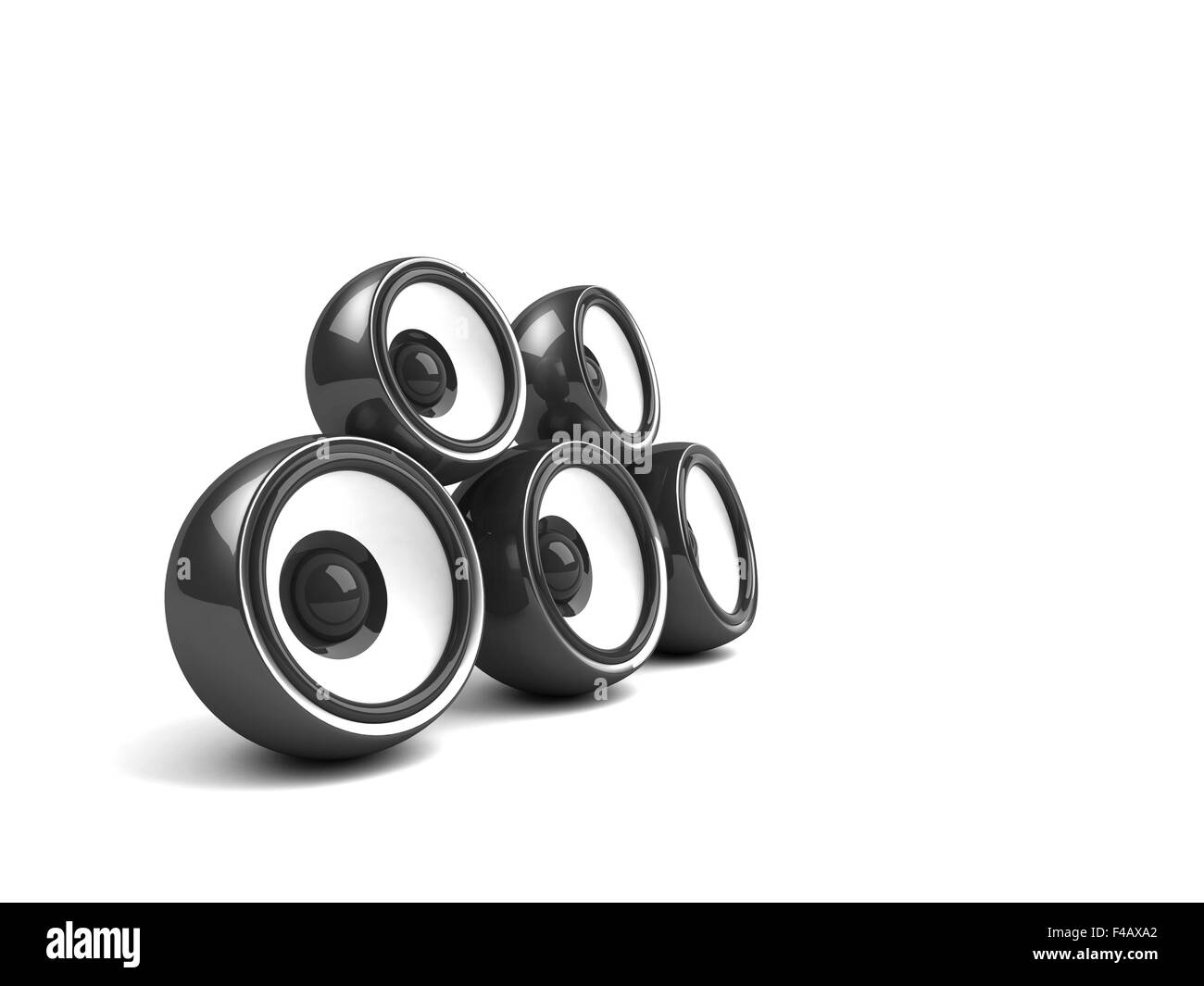 black audio system Stock Photo - Alamy