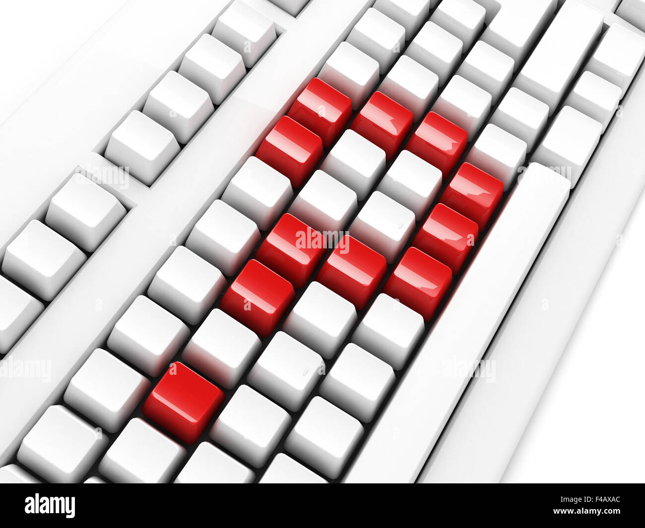 keyboard with question-mark concept Stock Photo - Alamy