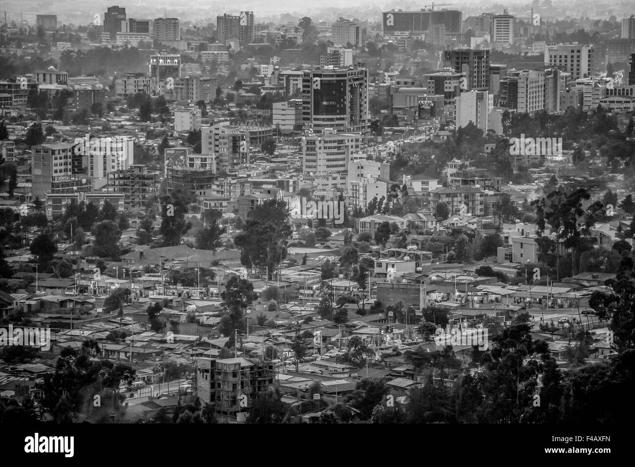 Aerial view of Addis Ababa Stock Photo - Alamy