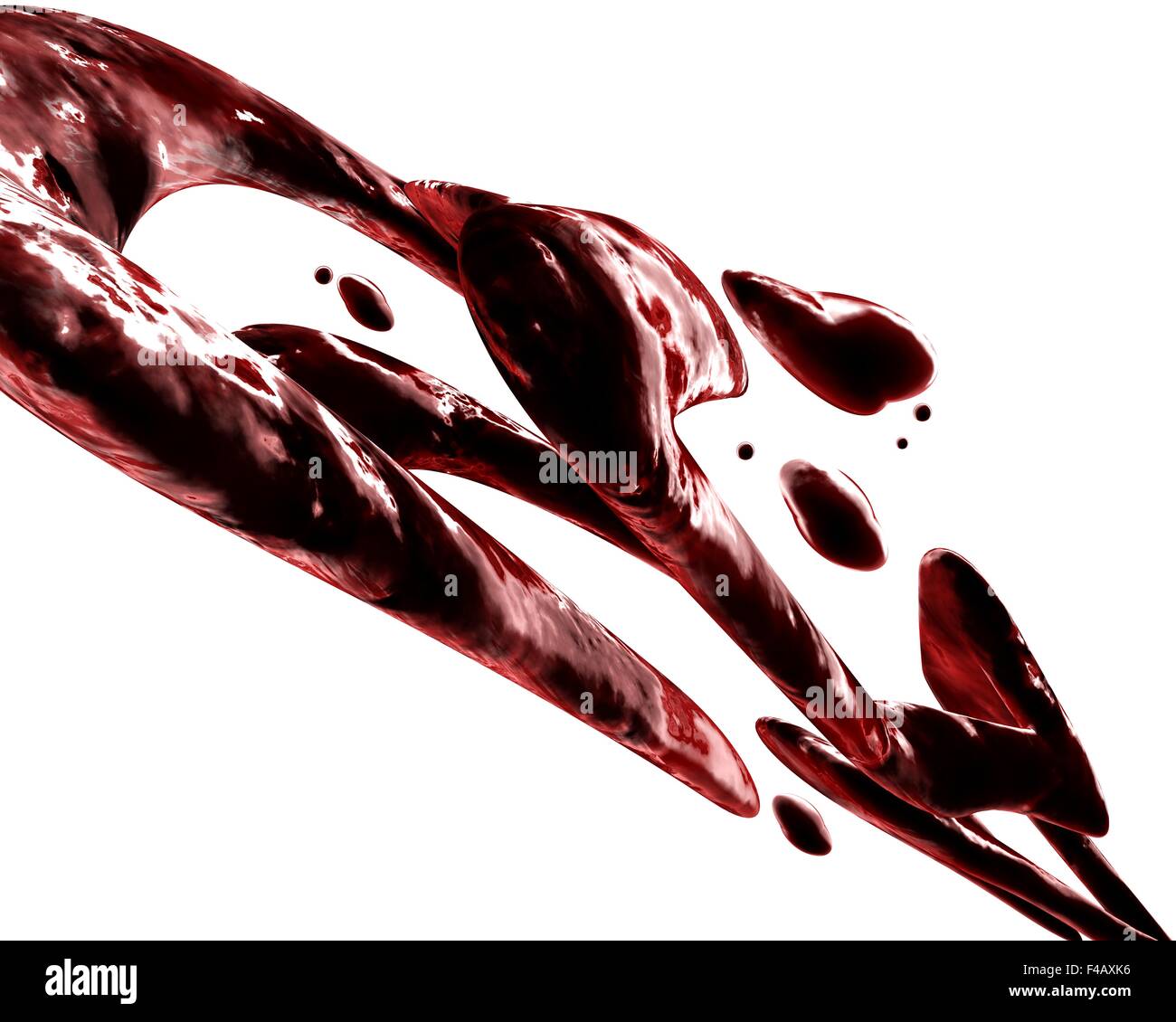 Red liquid flowing hi-res stock photography and images - Alamy