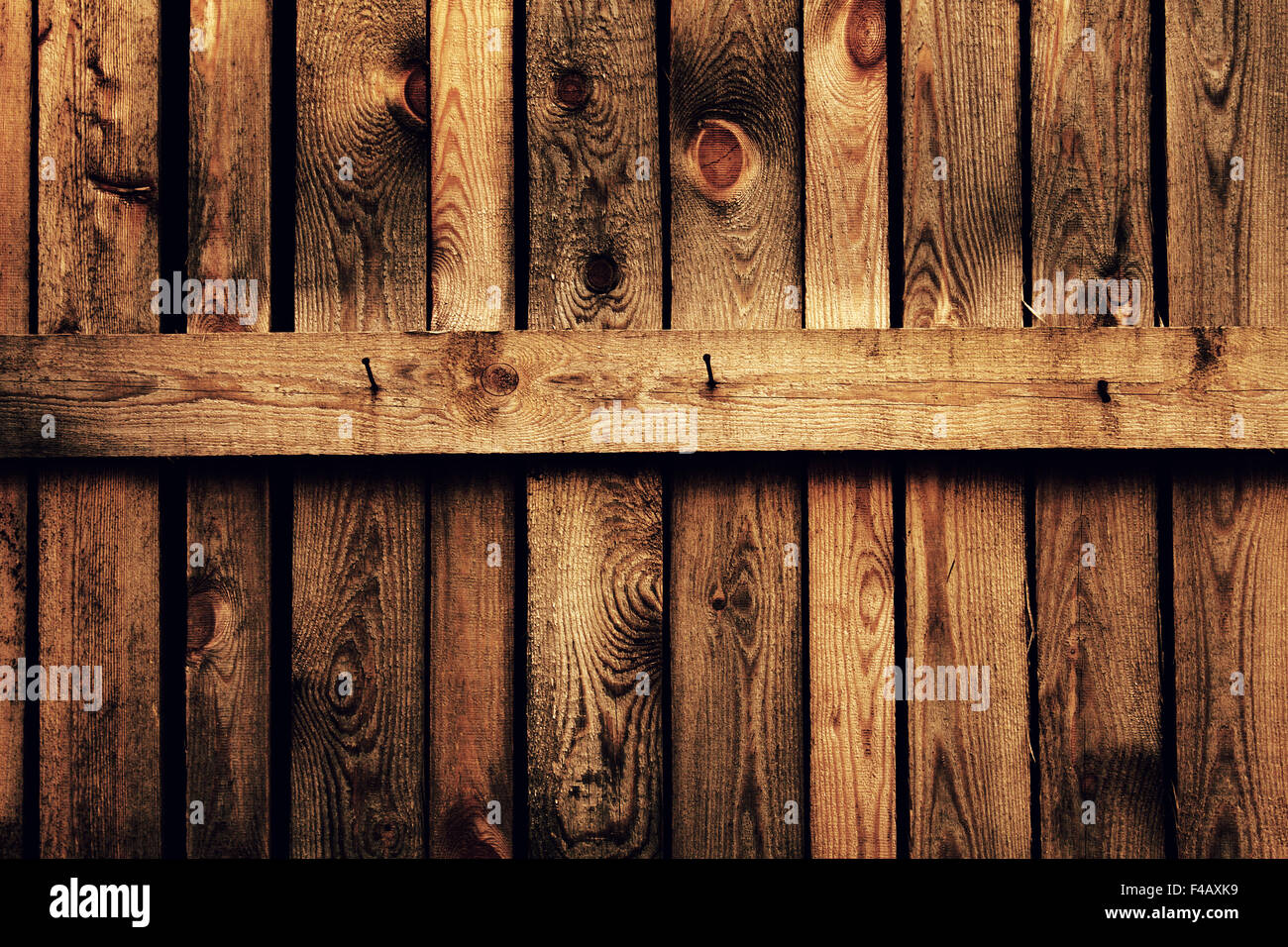old brown wood fence Stock Photo - Alamy