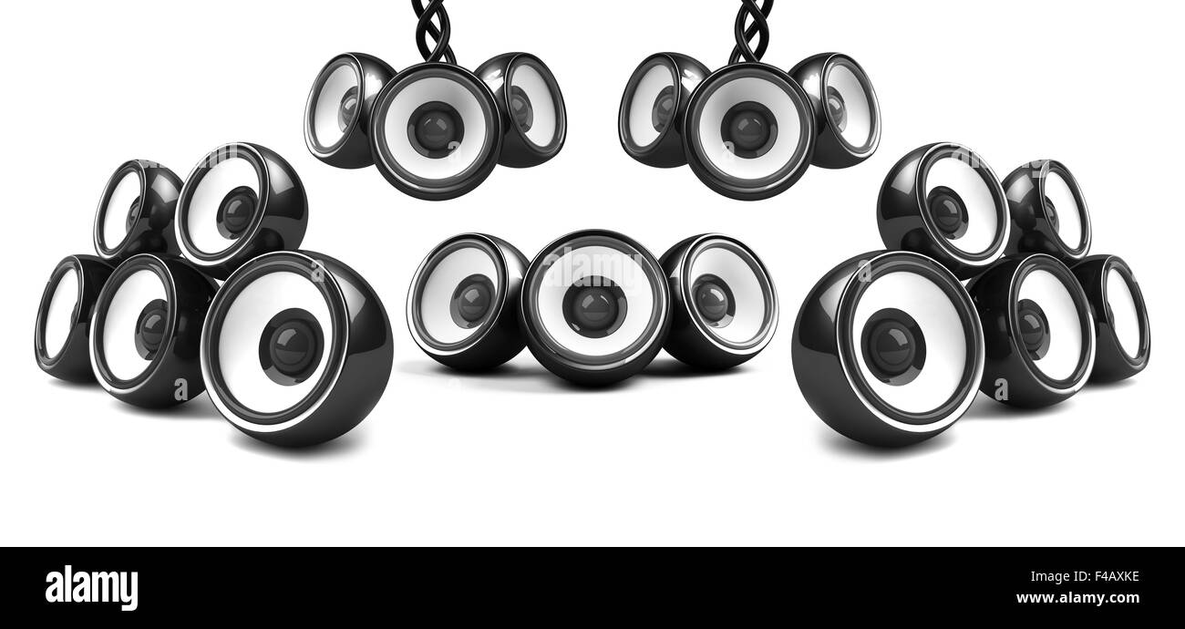 black modern high-power audio system Stock Photo - Alamy