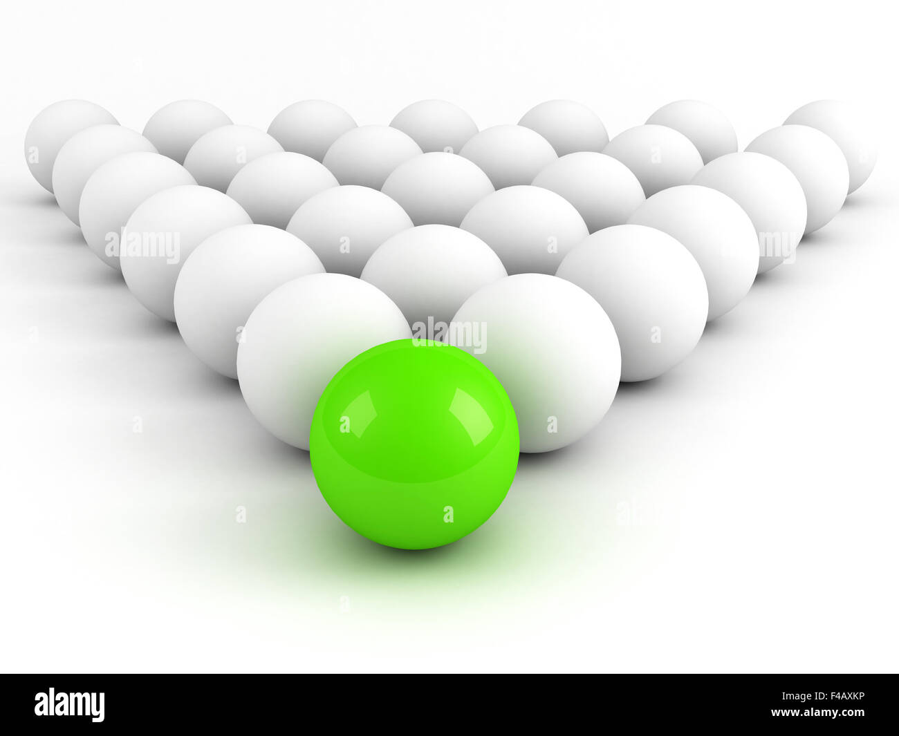 bright green sphere leadership concept Stock Photo - Alamy