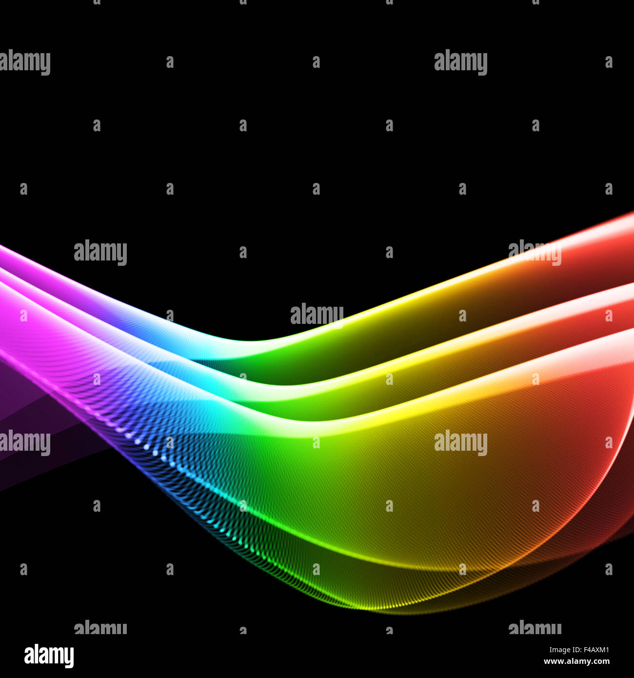 bright colorful wavy smooth background Stock Photo - Alamy