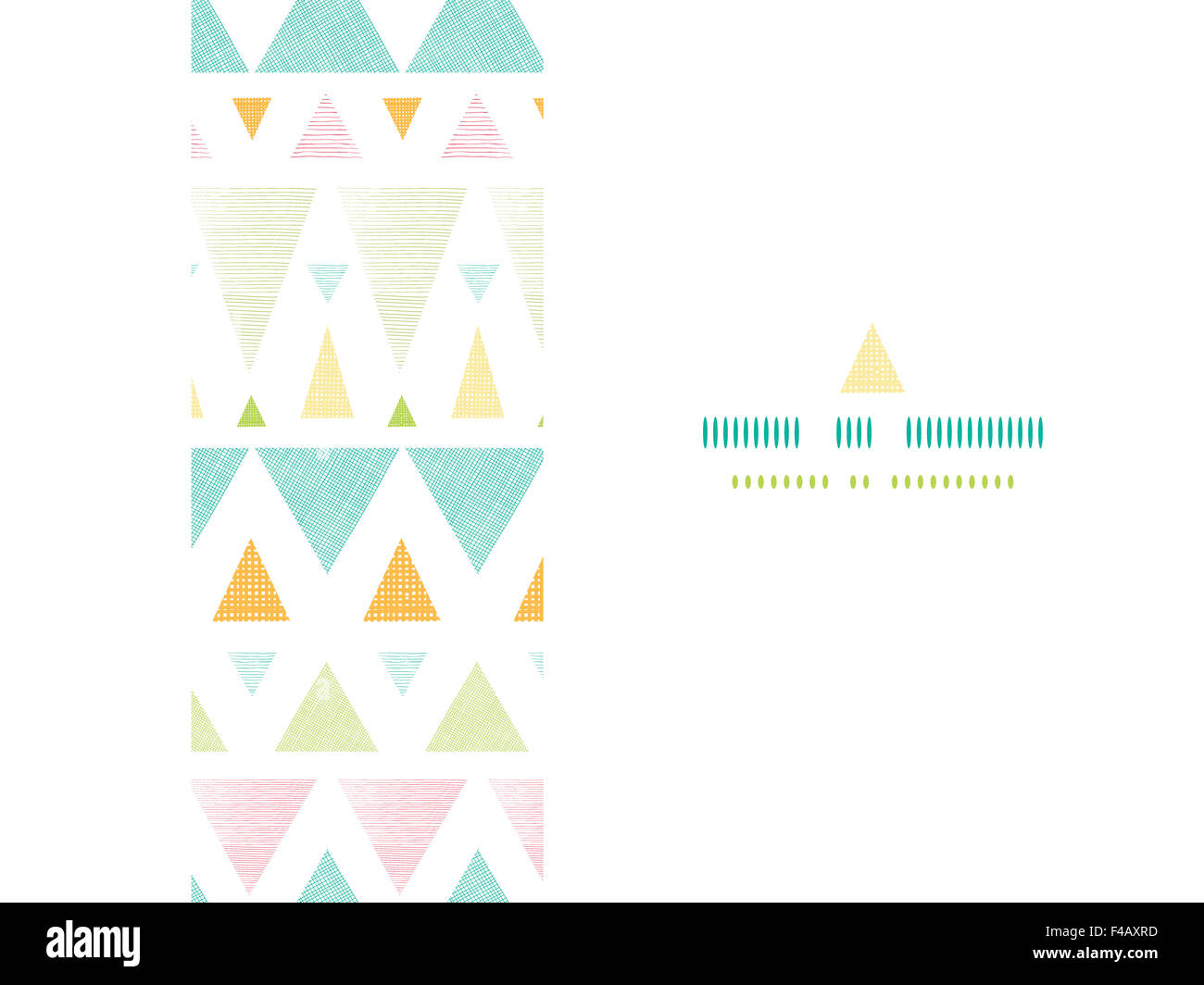 Abstract ikat triangles stripes horizontal seamless pattern background Stock Photo - Alamy
