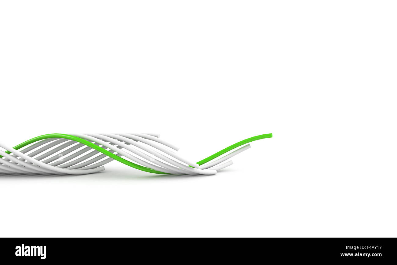 green leading cable Stock Photo - Alamy