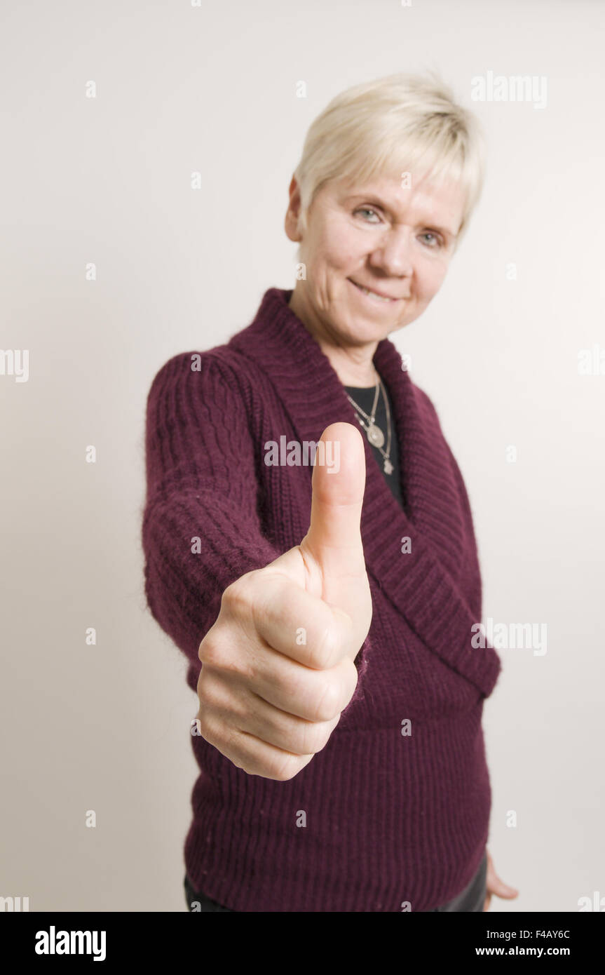 mature woman agree Stock Photo - Alamy