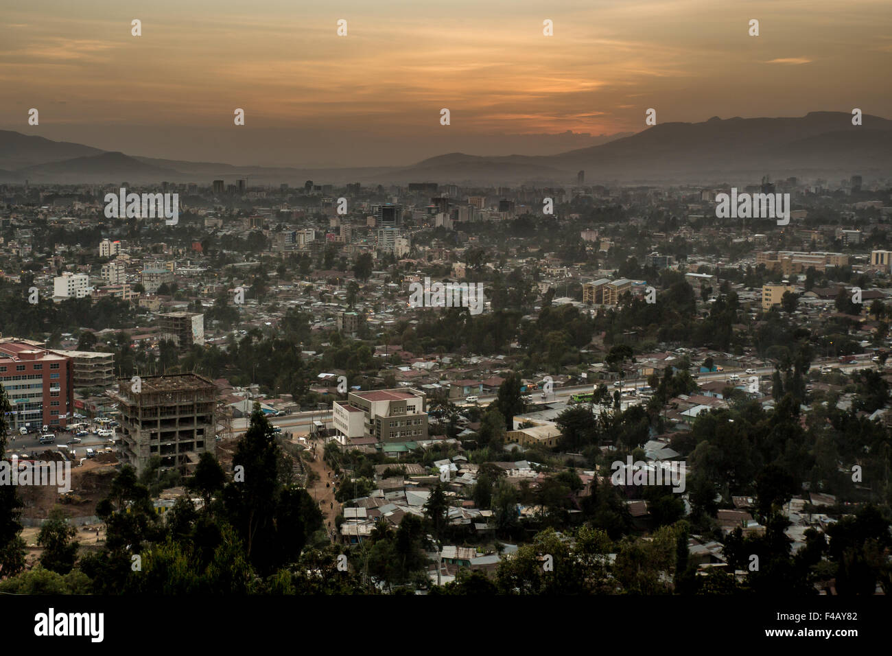 Ethiopia addis ababa city night hi-res stock photography and images - Alamy