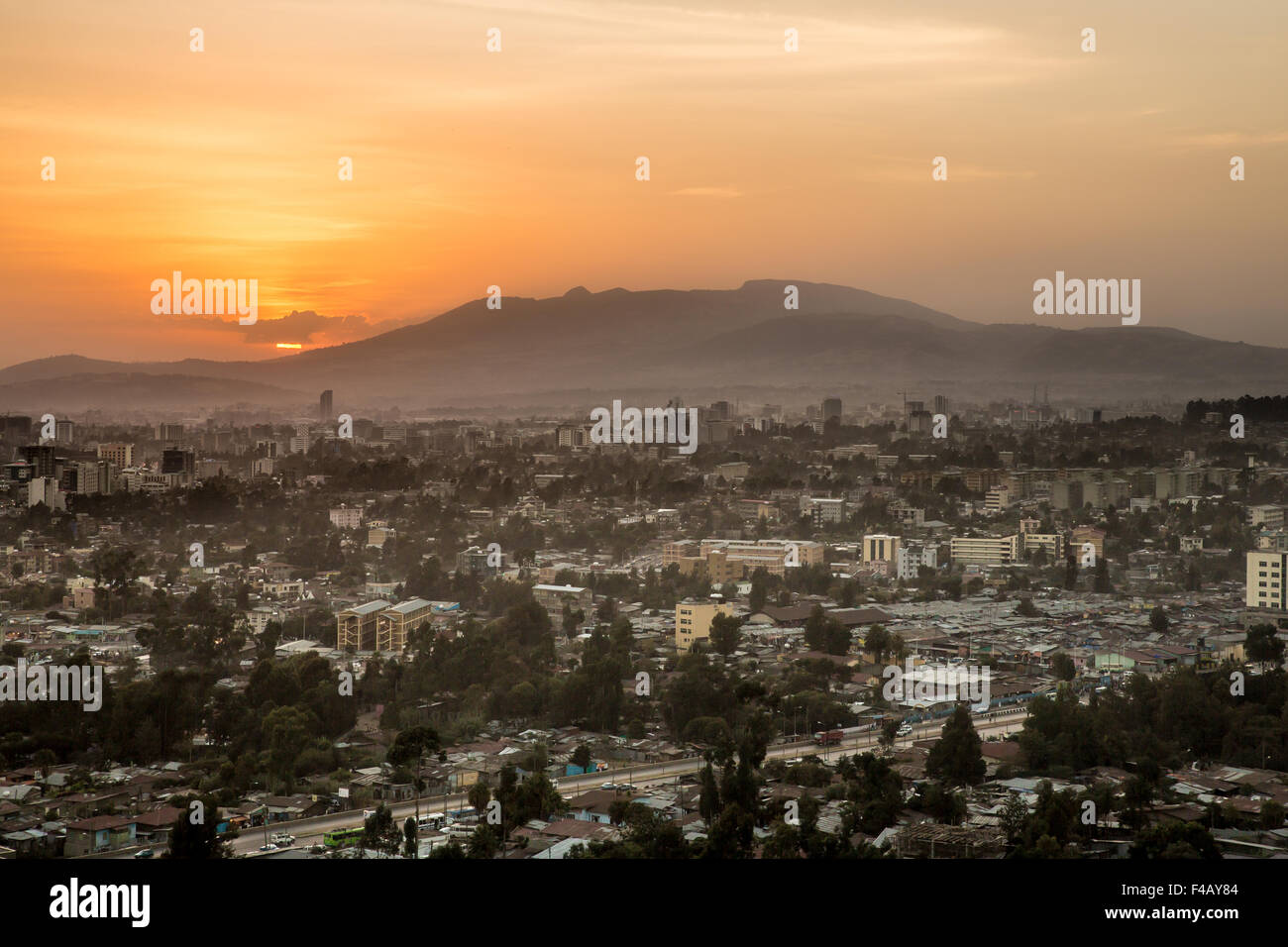 Ethiopia addis ababa city night hi-res stock photography and images - Alamy