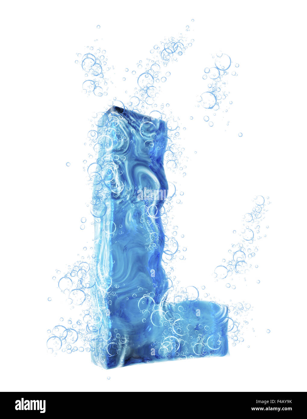 Liquid 3D Letter Stock Photo - Alamy