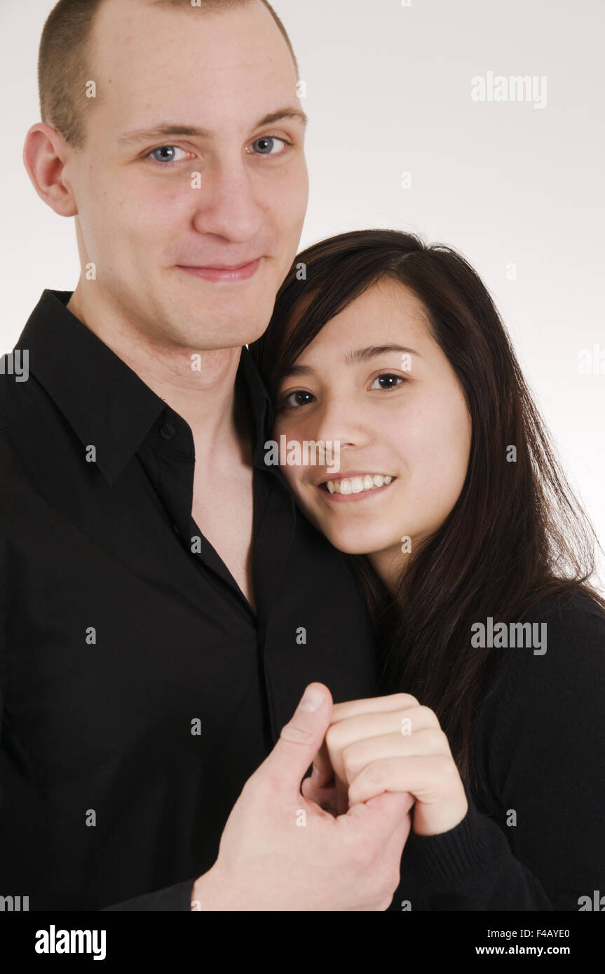 couple in love side Stock Photo - Alamy