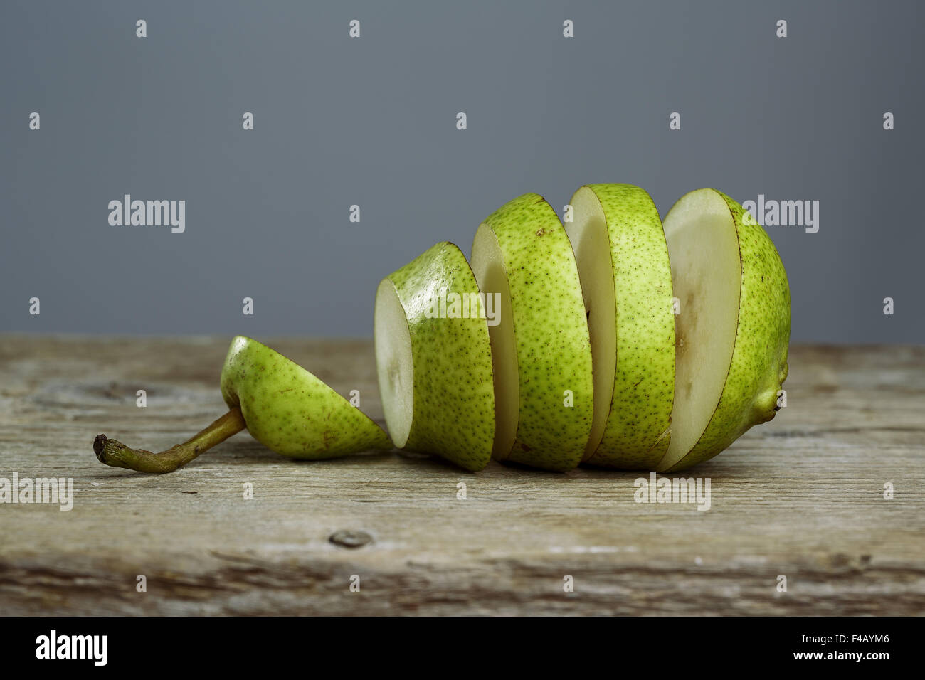 Flying pear sliced pear hi-res stock photography and images - Alamy