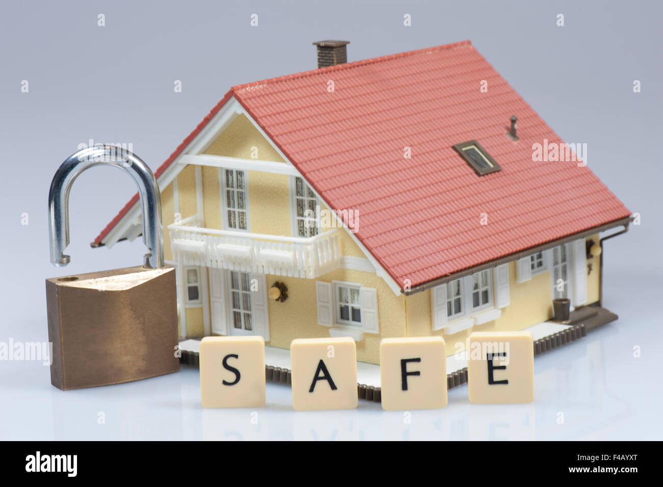 Safe - model house Stock Photo - Alamy