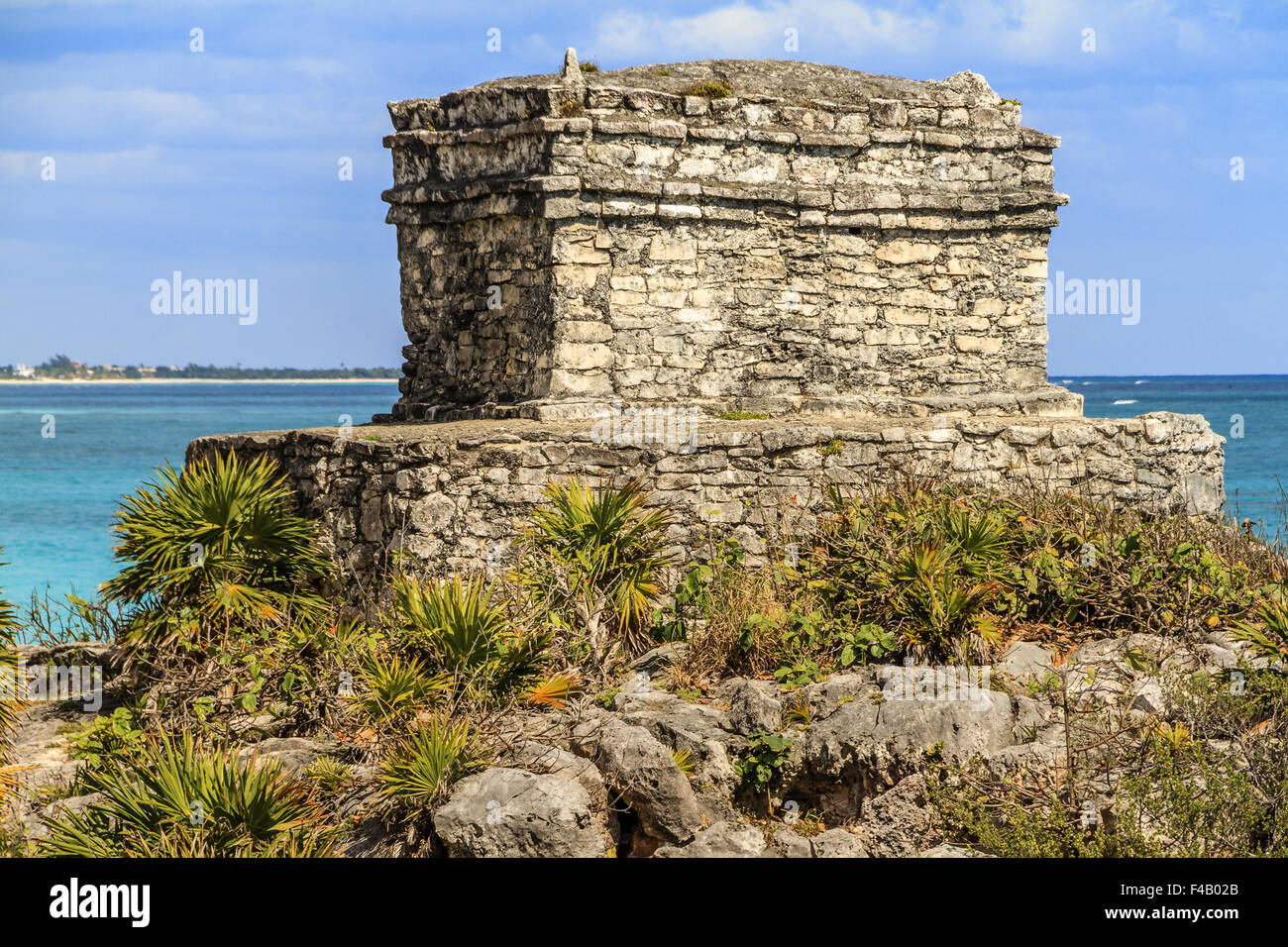 God of Winds Temple Tulum Mexico Stock Photo - Alamy