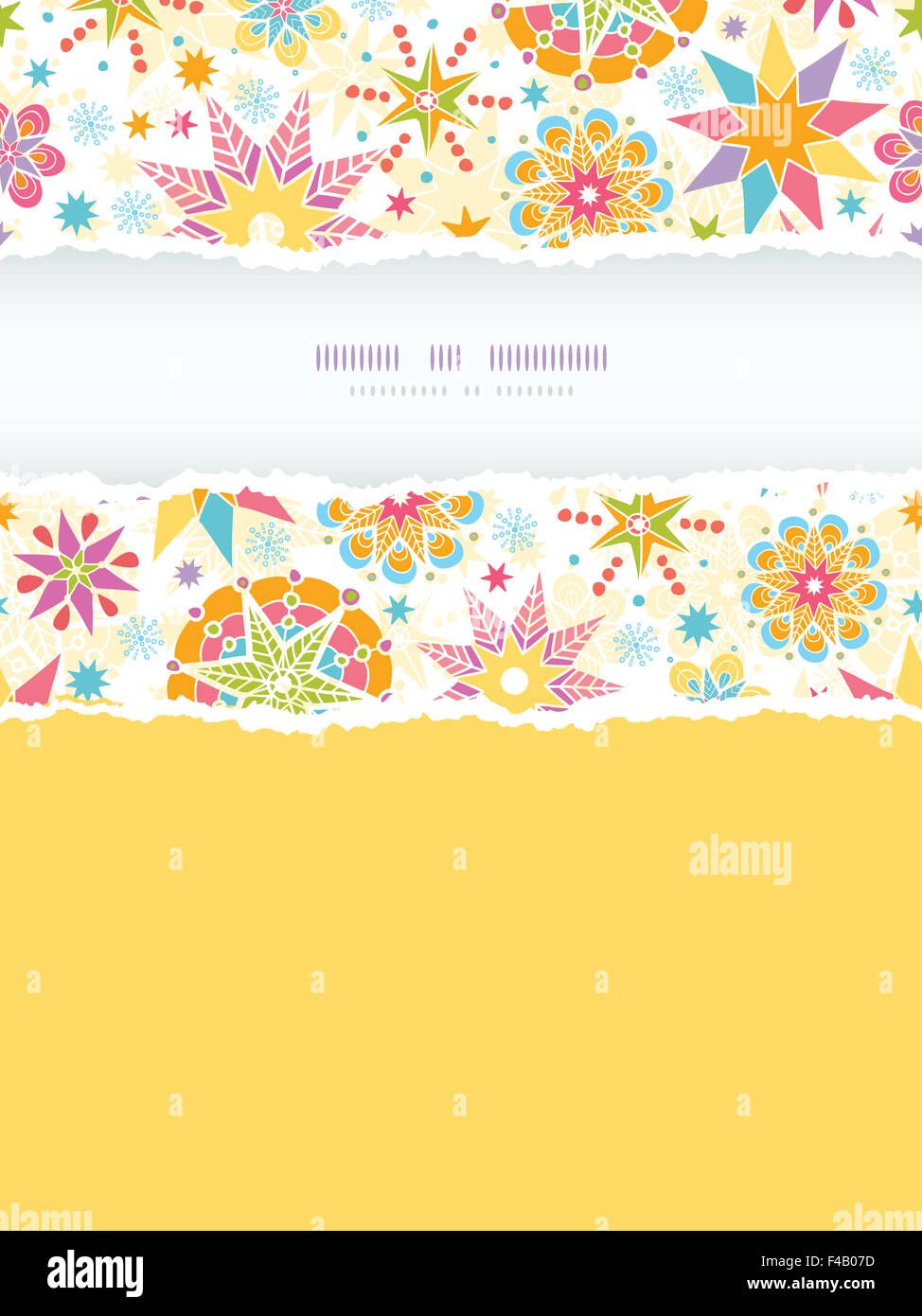 Textured Christmas Stars Vertical Torn Frame Seamless Pattern Background Stock Photo - Alamy