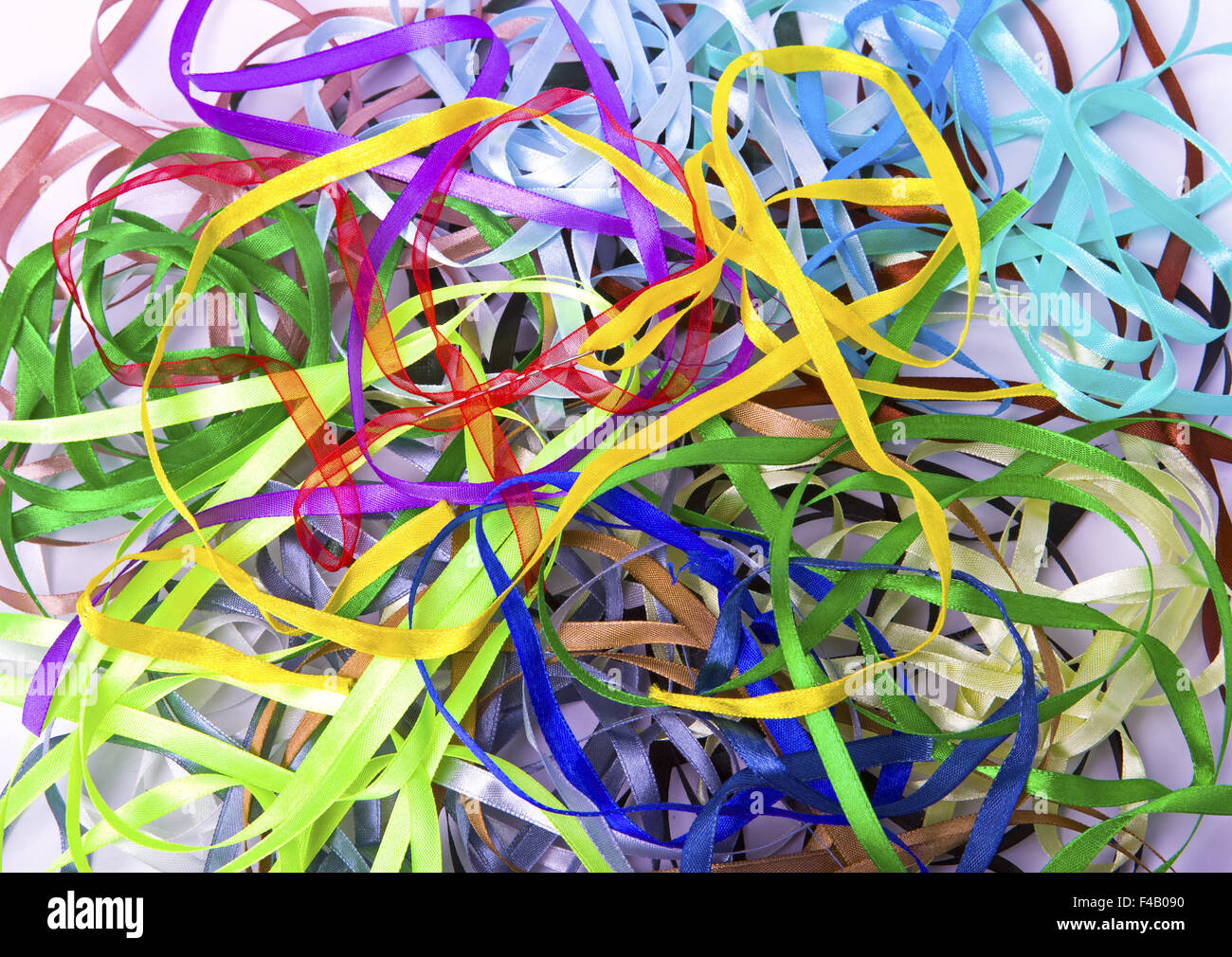 Color silk ribbons Stock Photo - Alamy