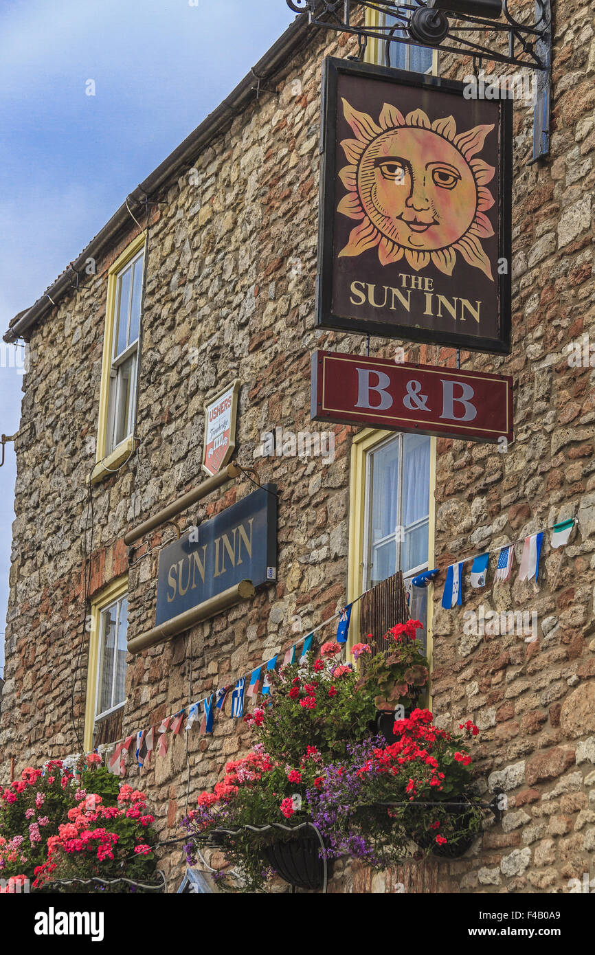 The Sun Inn Wells Somerset UK Stock Photo - Alamy