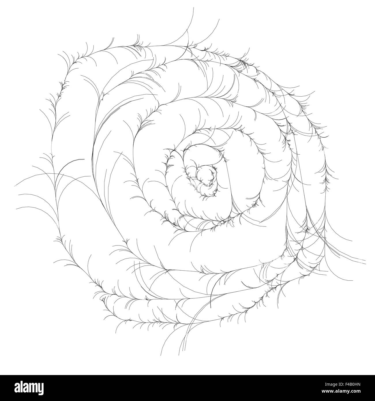 Beautiful vector illustration of a curved line on a white background ...