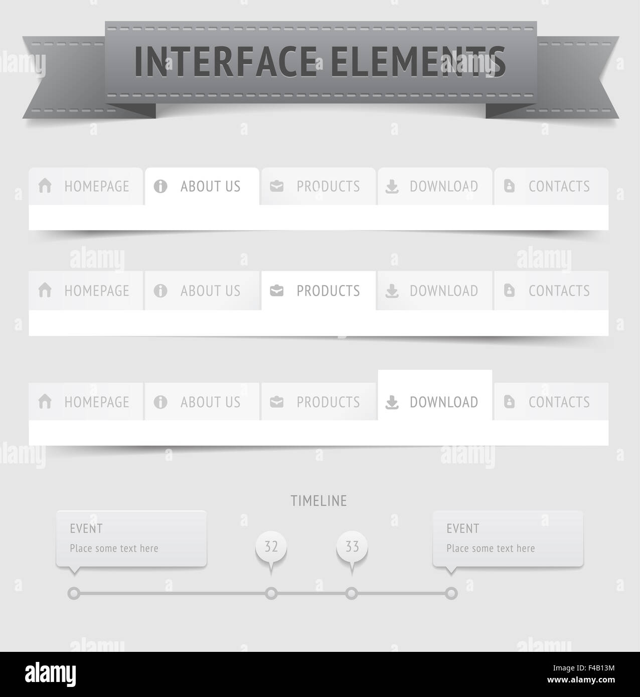 User interface elements Stock Photo - Alamy