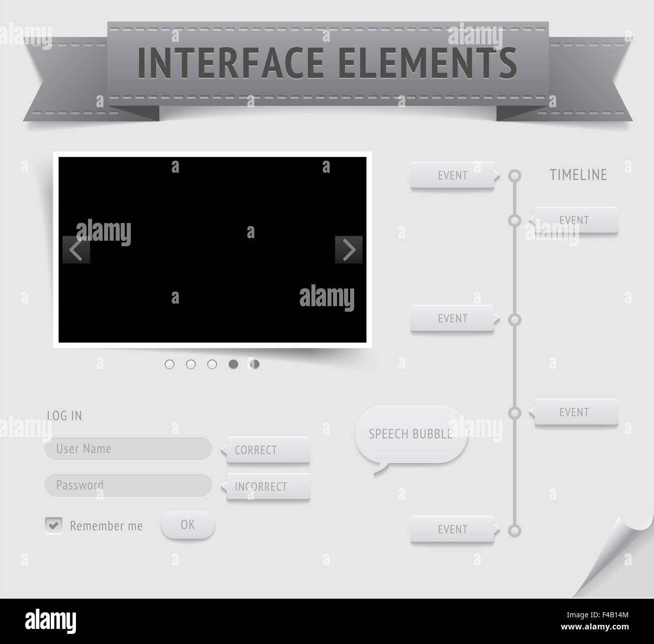User interface elements Stock Photo - Alamy