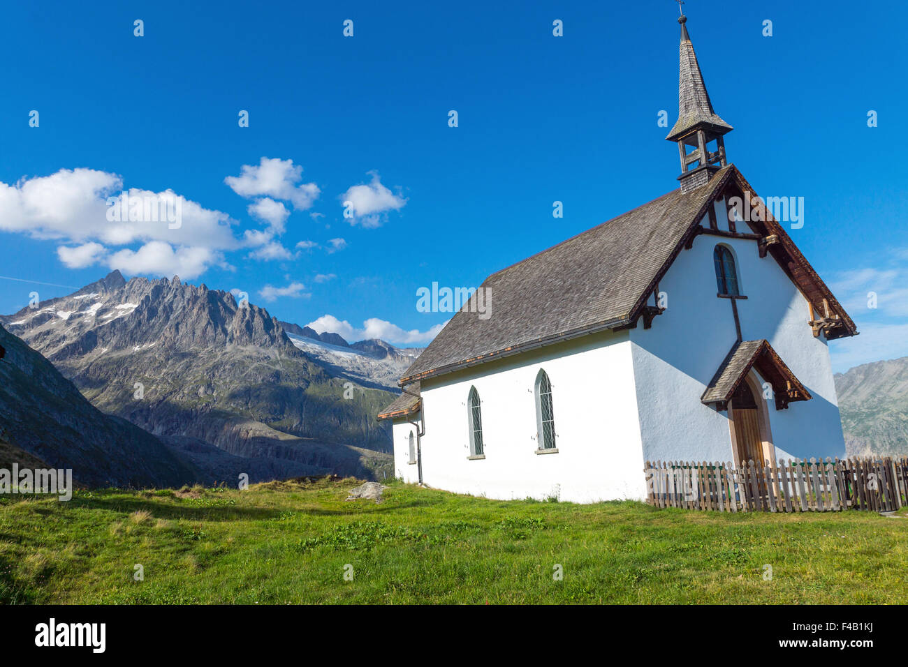 Small church in the alps Stock Photo - Alamy