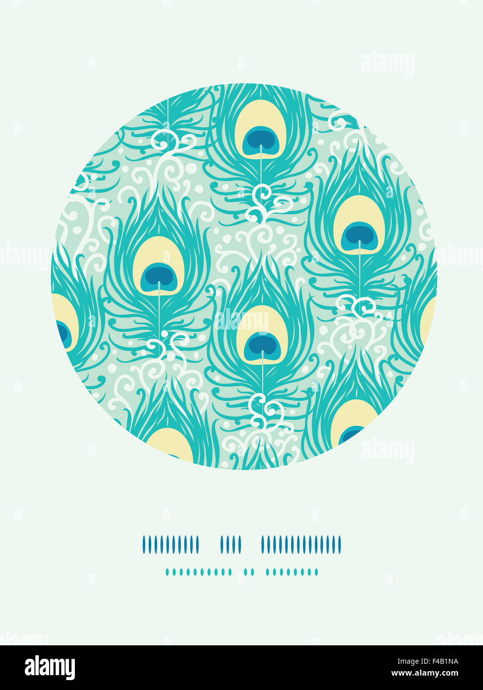 Peacock feathers vector decor pattern background Stock Photo - Alamy